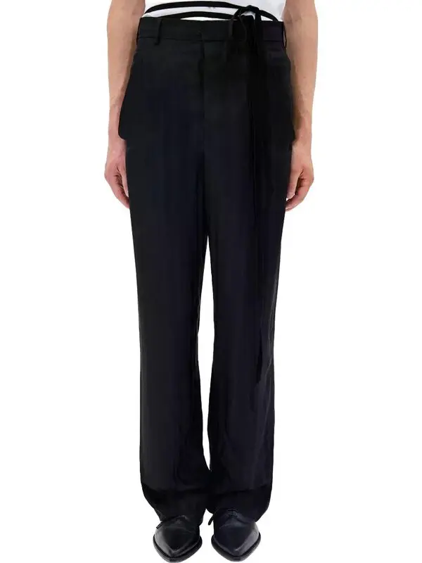 ANN DEMEULEMEESTER Cyrus Trousers - Black