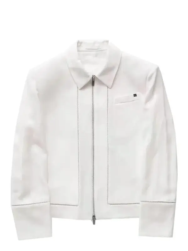 Helmut Lang Zip-up Bomber Jacket - White