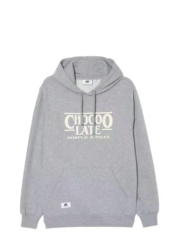 CHOCOOLATE Logo-embossed Hoodie - Grey