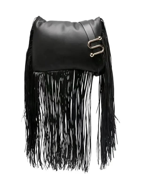 Sportmax Fringed Tote Bag - 003 Nero