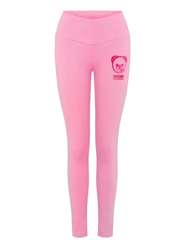 Moschino Teddy Bear-print Leggings - Pink