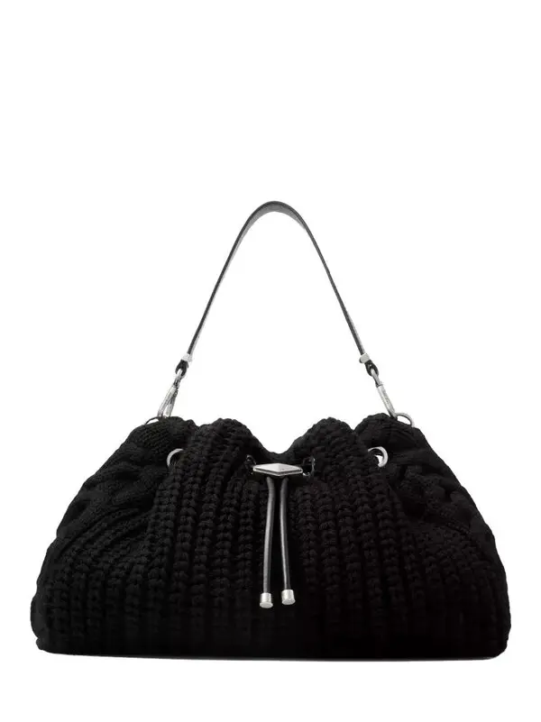 JIMMY CHOO Cinch Shoulder Bag - Black