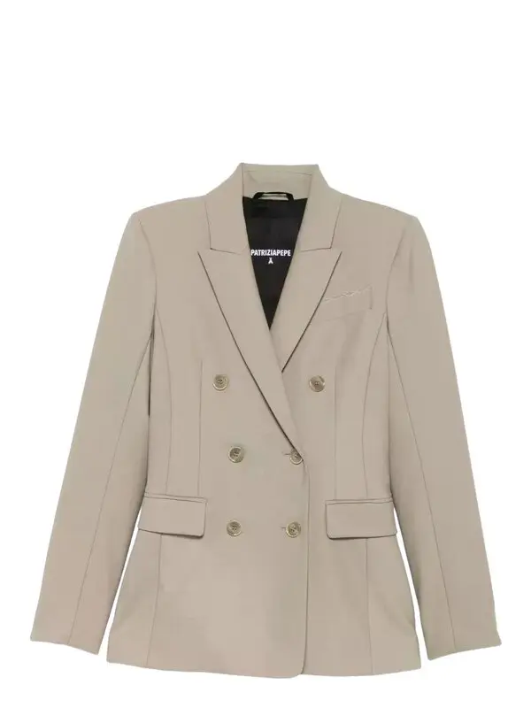 Patrizia Pepe Double-breasted Blazer - Neutrals