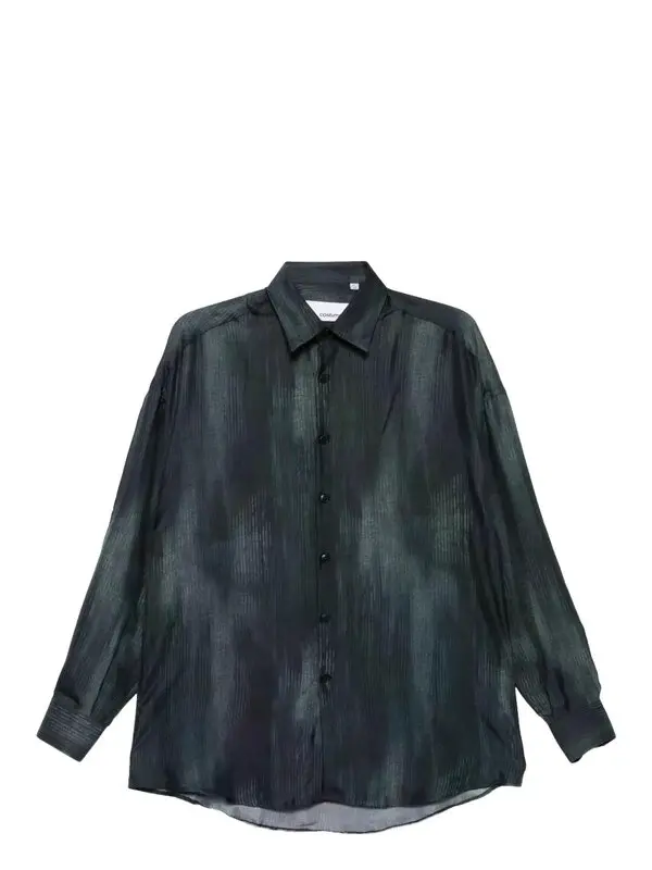 COSTUMEIN Abstract-print Long-sleeve Shirt - Blue
