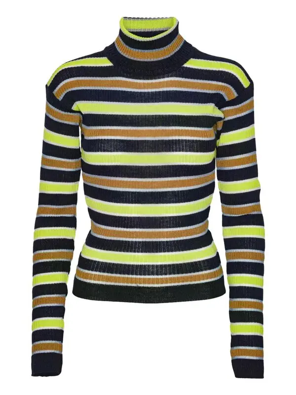 Henrik Vibskov Striped Roll-neck Sweater - Black