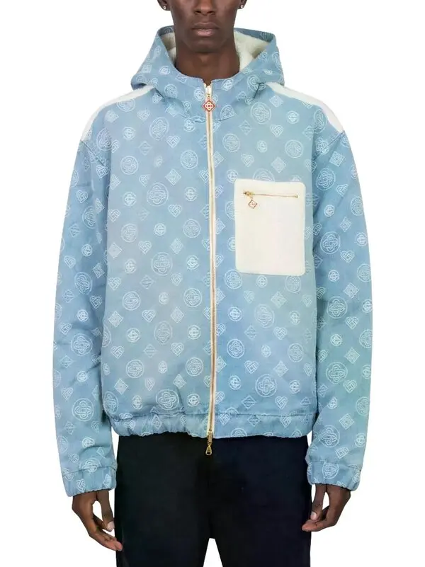 Casablanca Reversible Hooded Jacket - Blue