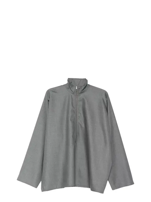 Sofie D'hoore Half-zip Blouse - Grey