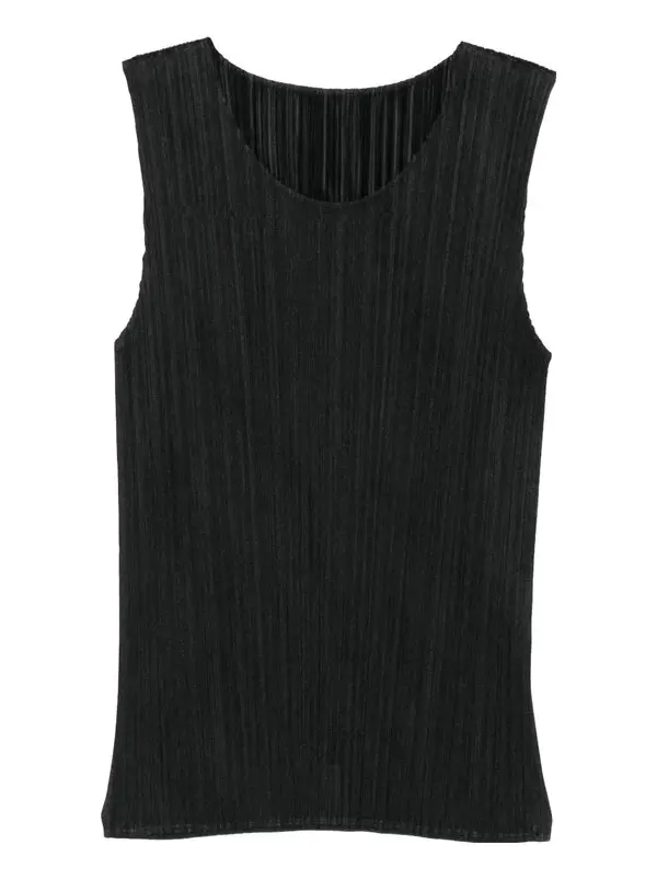 Issey Miyake Sleeveless Tank Top - Black