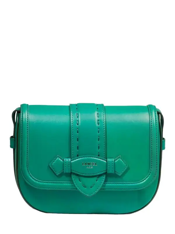 LANCEL Sienna Flap-detail Leather Bag - Green