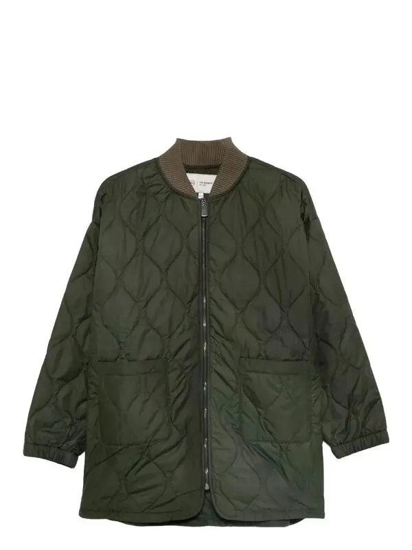 Ag Quilted Oversized Coat - Green