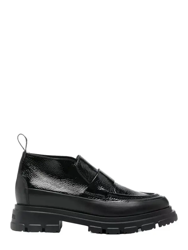 CANDICE COOPER Leather Loafers - Black