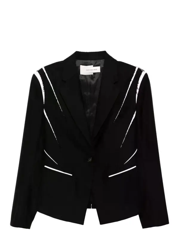 FENG CHEN WANG Wool Blazer - Black