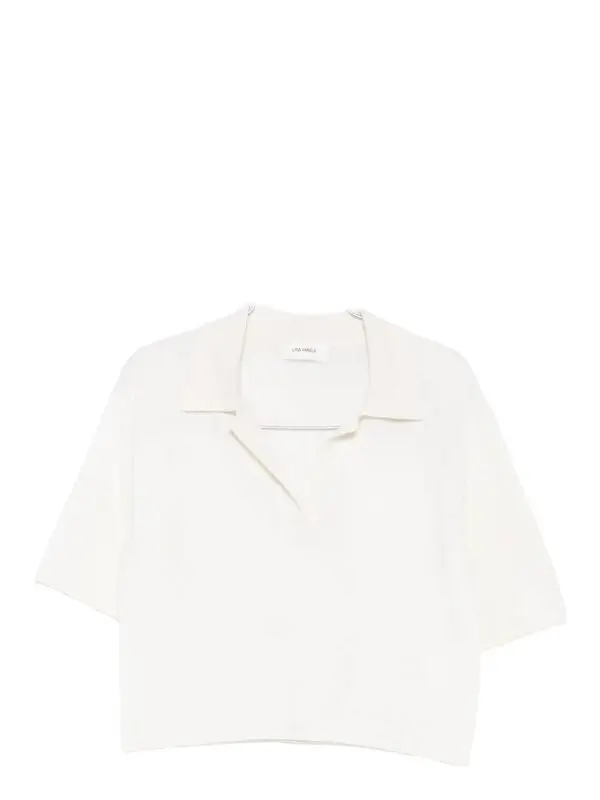 LISA YANG Polo-collar T-shirt - Neutrals