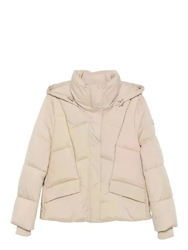 BOSS Quilted Zip-up Puffer Jacket - Neutrals