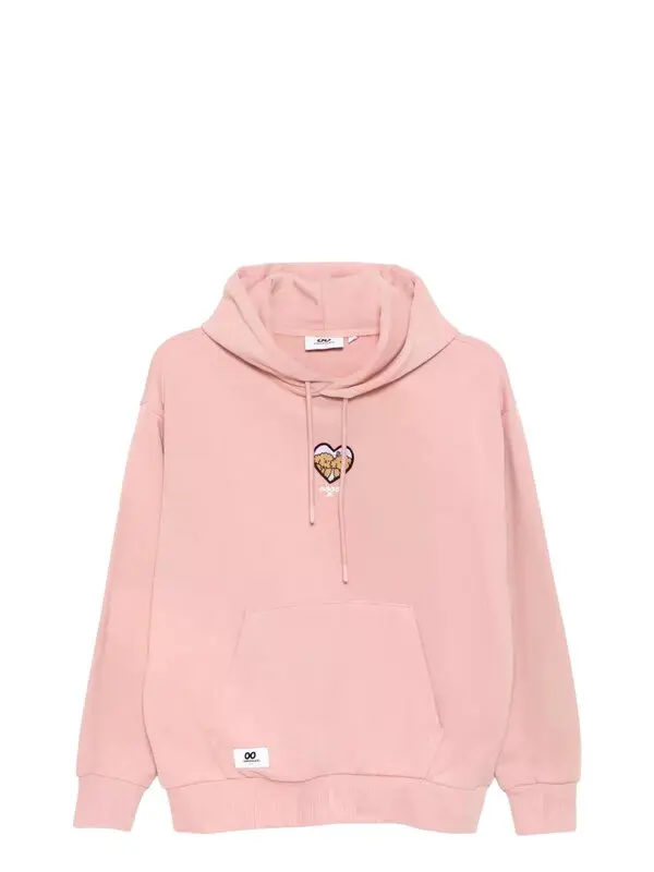 CHOCOOLATE Puppy-embroidered Hoodie - Pink