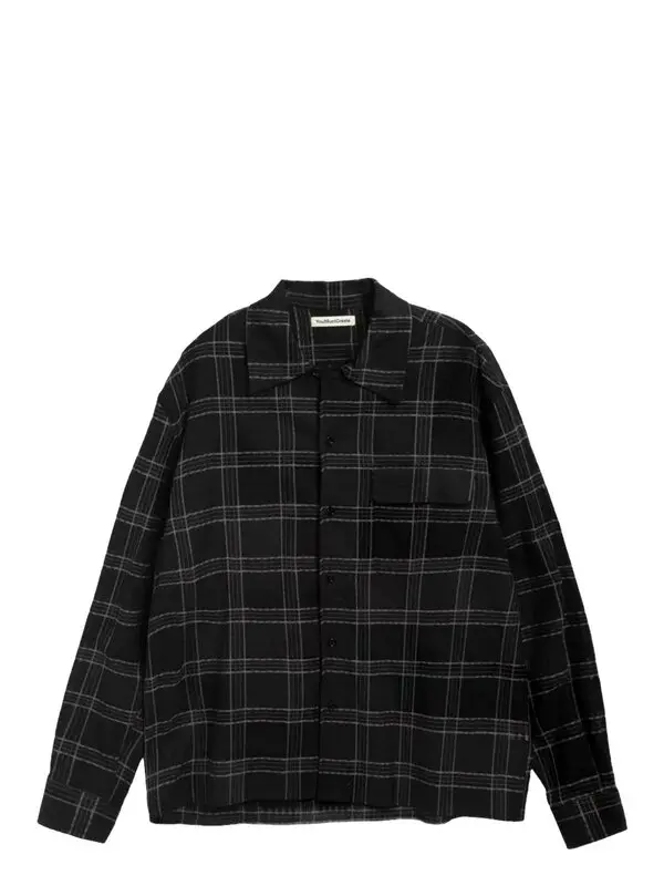 You Must Create Wray Plaid Shirt - Black