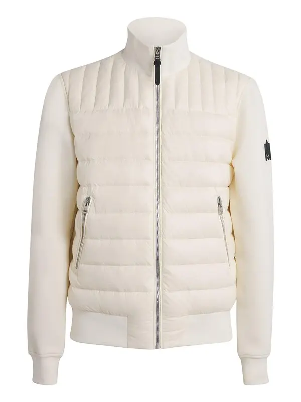 Mackage Cotton-blend Hybrid Bomber Jacket - Beige