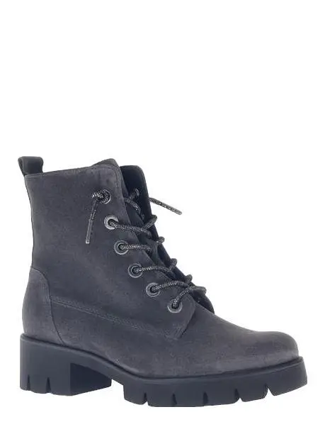 Gabor Lug Sole Bootie - Dark Grey