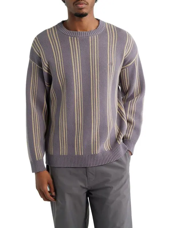 SANTO STUDIO Striped Cotton Sweater - Desert