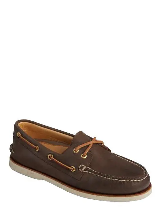 Sperry Gold Cup Authentic Original Boat Shoe - Dark Brown Leather