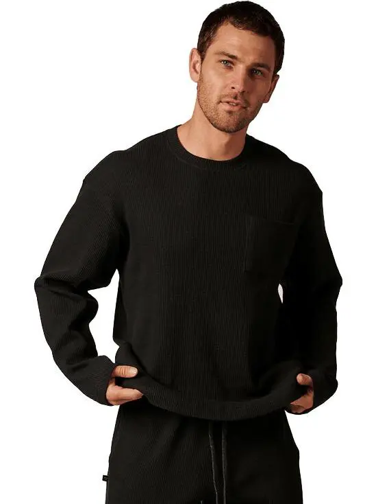 LEISURE LAB Cozy Cotton Crewneck - Fireside
