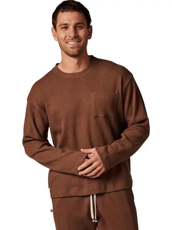 LEISURE LAB Cozy Cotton Crewneck - Hazelnut