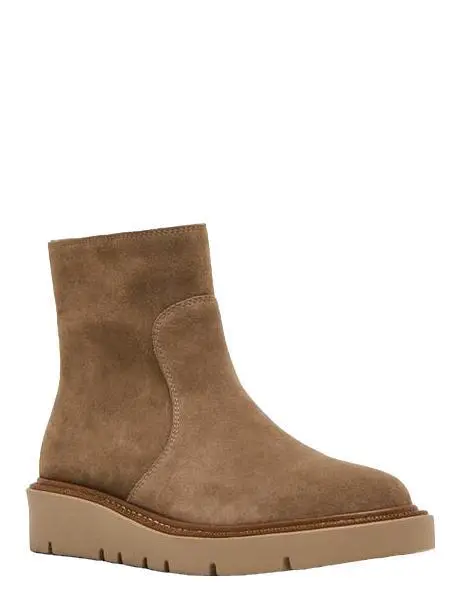 Blondo Motion Wedge Bootie - Taupe Suede