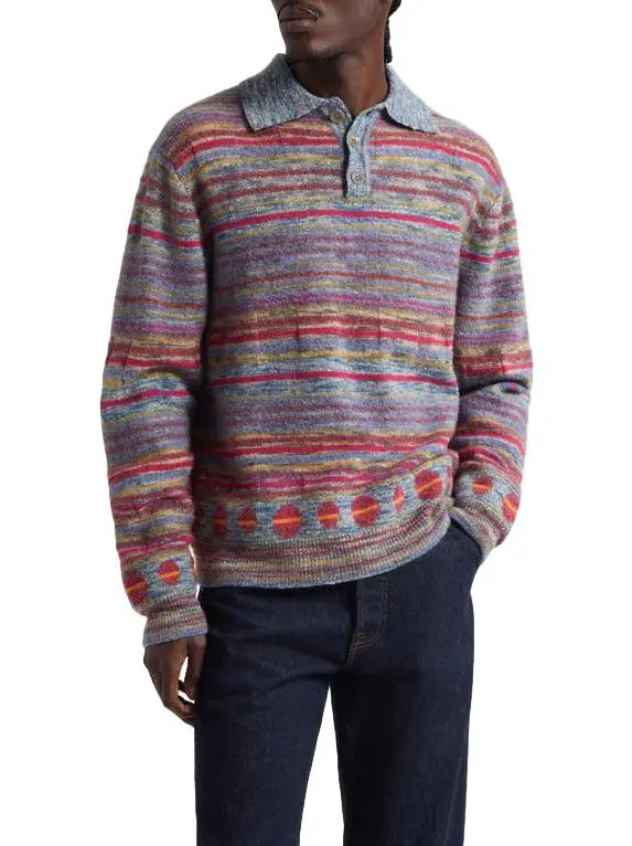 THE ELDER STATESMAN Explorer Stripe Cashmere Sweater - Explorer Multi