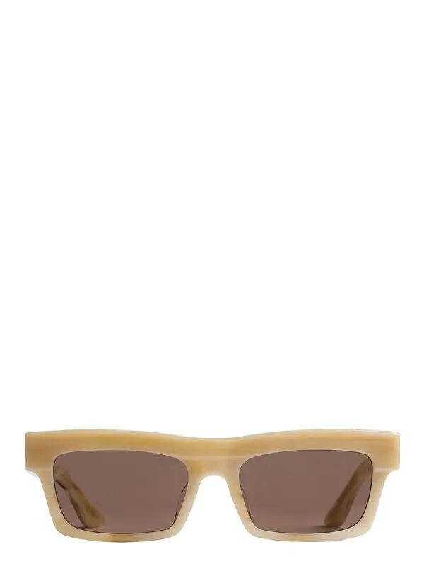 Khaite X Oliver Peoples 1985c Sunglasses - Beige Silk / Brown