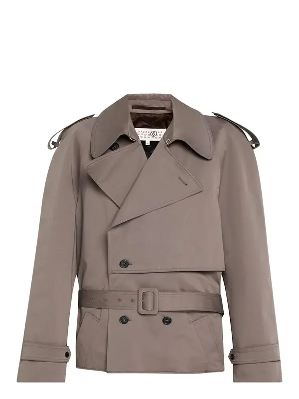 MAISON MARGIELA Boxy Trench-style Jacket - Gray