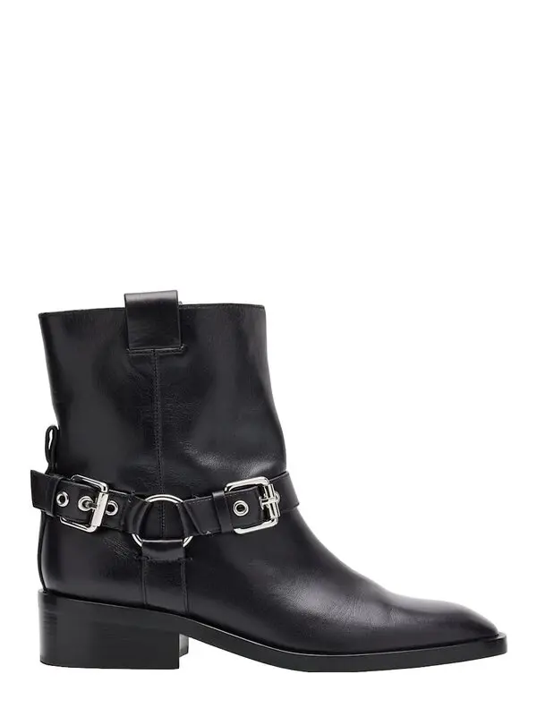 3.1 Phillip Lim Alexa Leather Moto Boots - Black