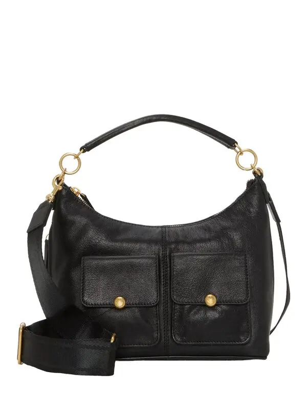 Vince Camuto Carly Leather Shoulder Bag - Black
