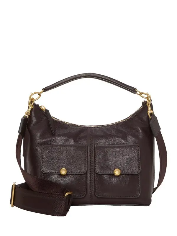 Vince Camuto Carly Leather Shoulder Bag - Brown