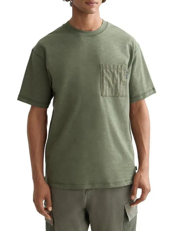 Scotch & Soda Relaxed Fit Slub Cotton Pocket T-shirt - Thyme