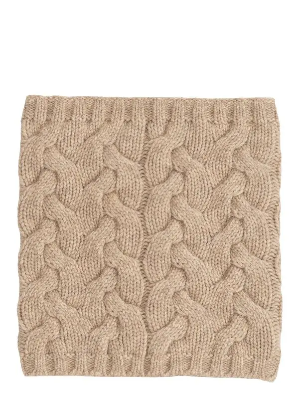 Echo Cable Knit Snood - Farro Heather