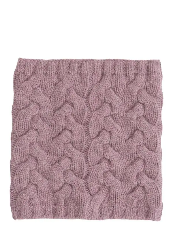Echo Cable Knit Snood - Lotus