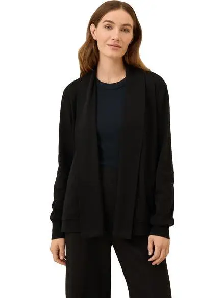 PACT Airplane Drape Cardigan - Black