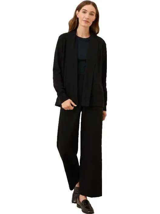 PACT Airplane Drape Cardigan - Black