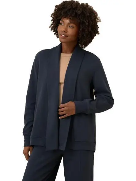 PACT Airplane Drape Cardigan - Midnight Blue
