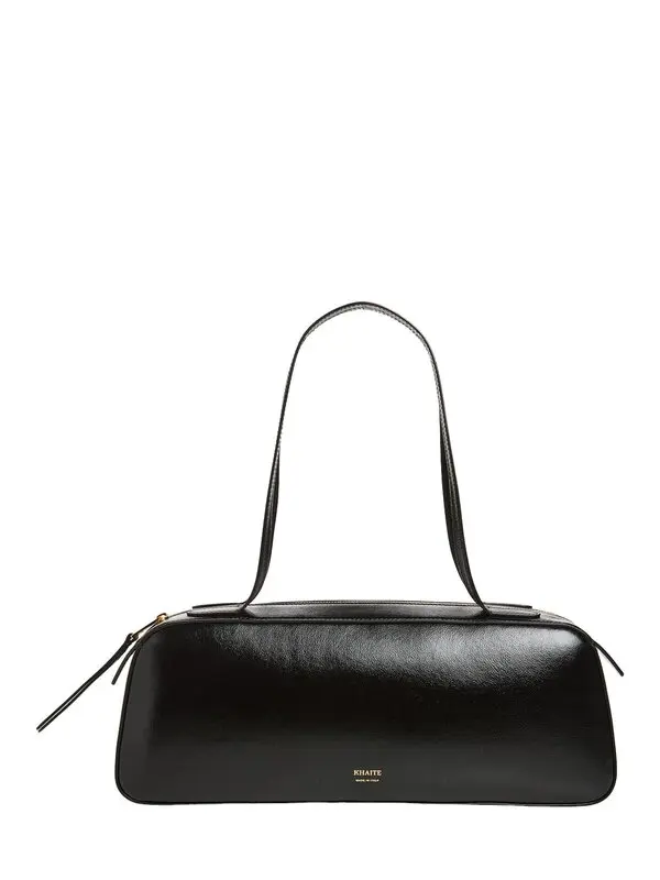 Khaite Simona Leather Shoulder Bag - Black 200
