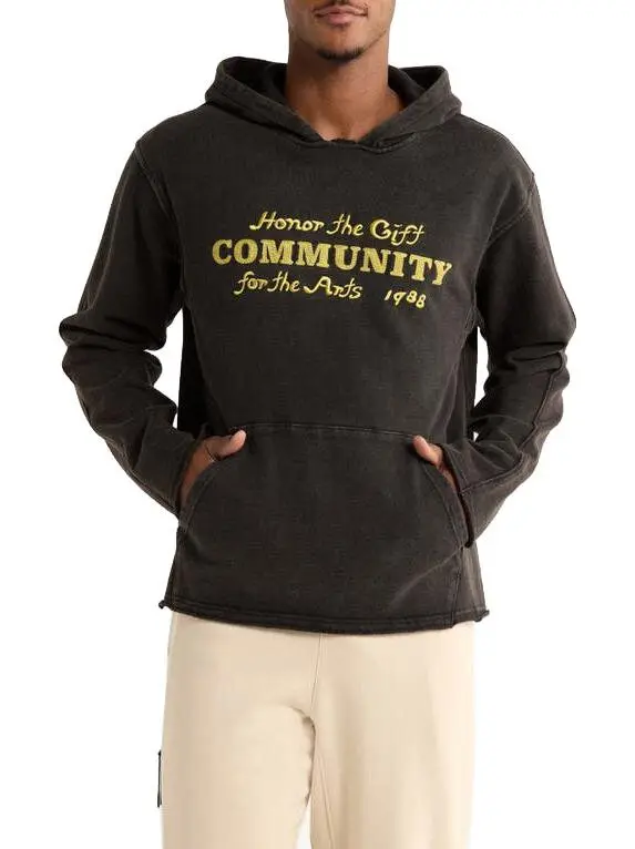 HONOR THE GIFT Vintage Embellished Hoodie - Black