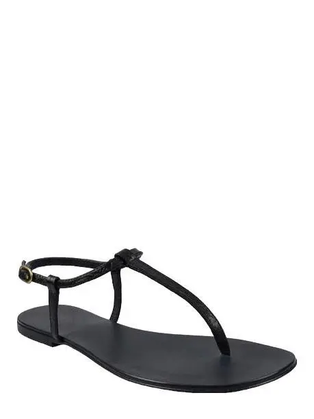 ARTISAN CRAFTED BY ZIGI Ankle Strap Leather Sandal - Black Leather