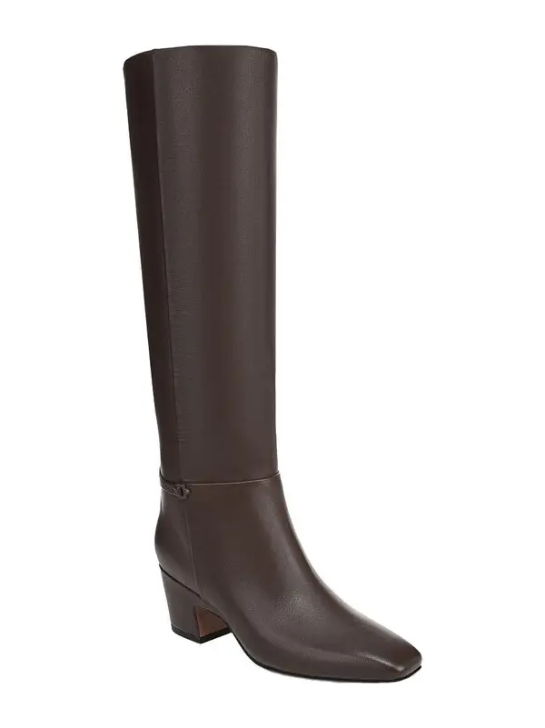 Franco Sarto Sorelina Knee High Boots - Chocolate Brown