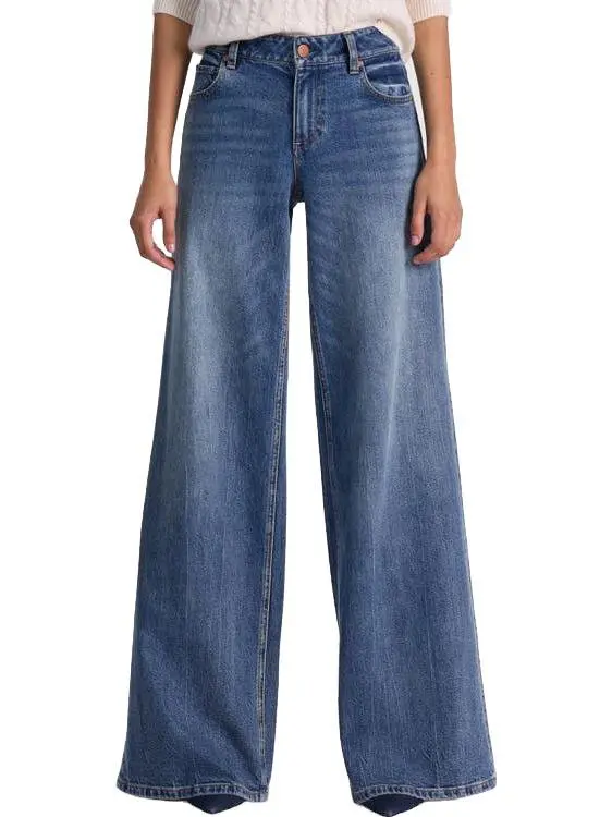 Alice + Olivia Wide-leg Jeans - Brooklyn Blue