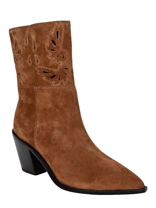 L'Agence Anne Western Boots - Buckskin Suede