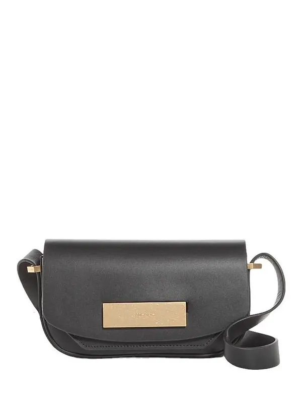 ALLSAINTS Etta Leather Satchel Crossbody Bag - Black