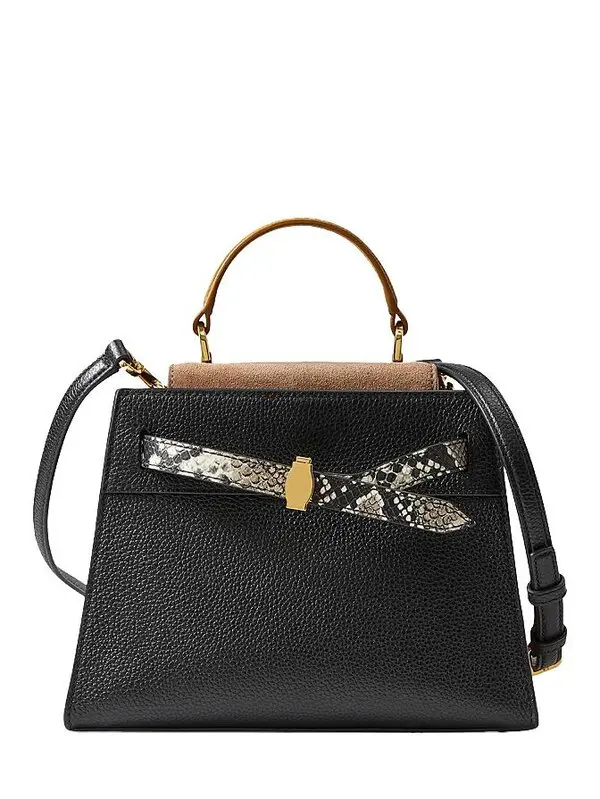 Veronica Beard Dash Small Leather Crossbody Bag - Black Multi