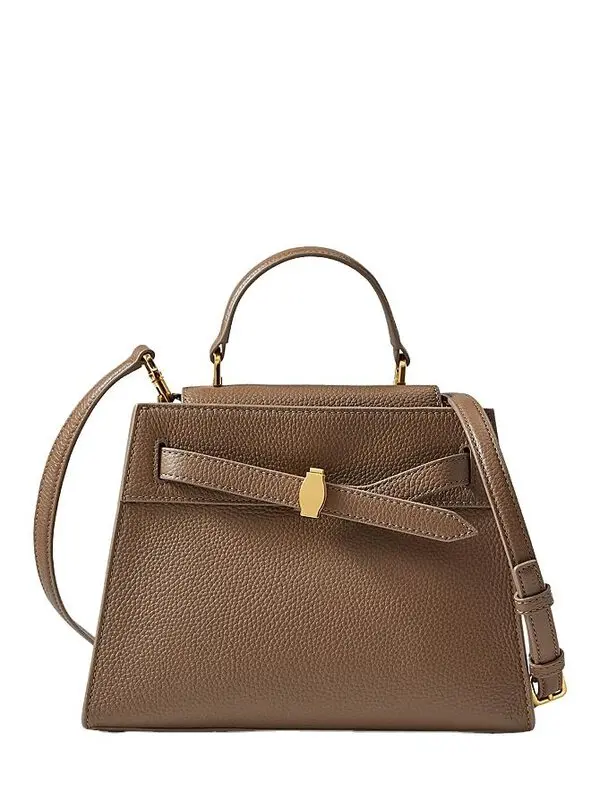 Veronica Beard Small Leather Crossbody Bag - Bark