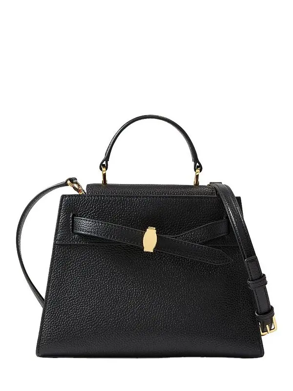 Veronica Beard Dash Small Leather Crossbody Bag - Black