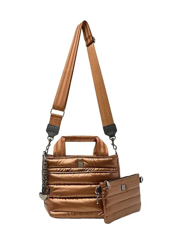 THINK ROYLN Escapade Quilted Crossbody Tote - Pearl Chestnut